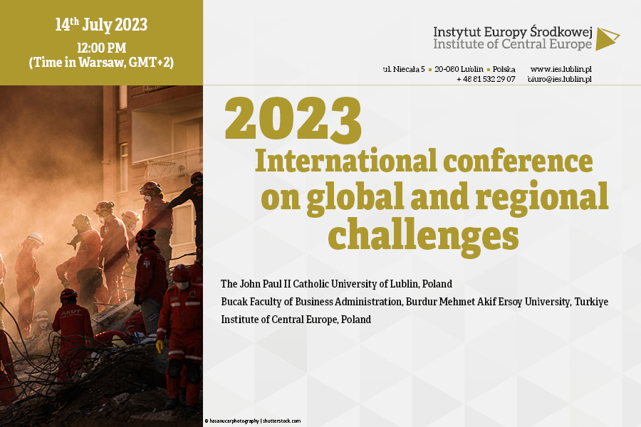 2023 INTERNATIONAL CONFERENCE ON GLOBAL AND REGIONAL CHALLENGES ...